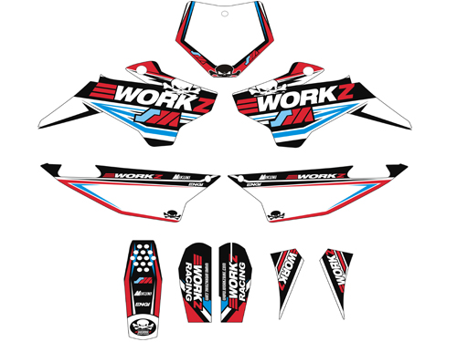 Workz Graphics kit (SM) - Workz Industries Pit Bikes
